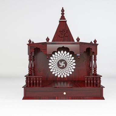 Rajwada Wooden Swastik Handmade Home Temple - Home Goods - by Classical ...