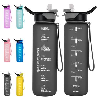 Tritan Logo Water Bottle with Marker - Home Goods - by Mlife Household ...
