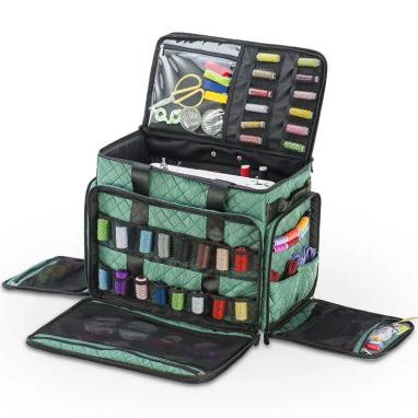 Rolling Sewing Storage Tote with Pockets - Fashion Accessories - by ...