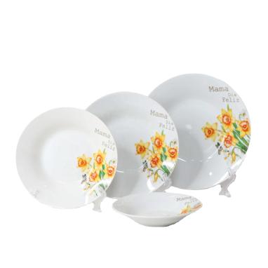 Custom Porcelain Dinner Plates with Decal - Home Goods - by Leho Home ...