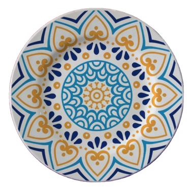 European Market Round Dinner Plate Decal - Home Goods - by Leho Home Co ...