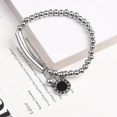 Stainless steel bangle with Roman numbers - Jewelry - by Fine Girl ...