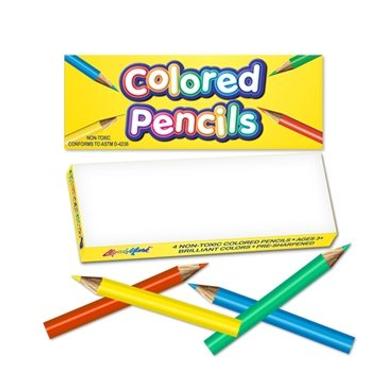 Mini Pre-Sharpened Colored Pencil Box - 4 Ct - Paper Goods - by Garment ...