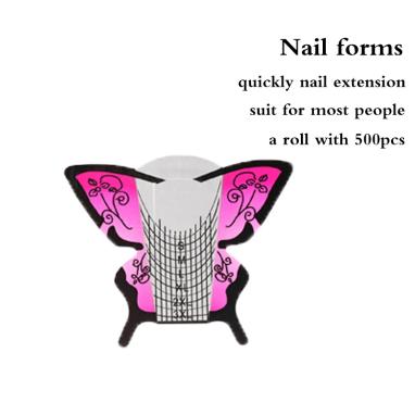 Acrylic Nail Art Forms - 500/Roll - Makeup - by Newnail | Pietra