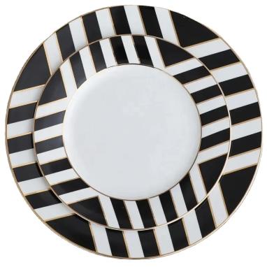 Ceramic Round Dinner Plates with Decal - Home Goods - by Leho Home Co ...