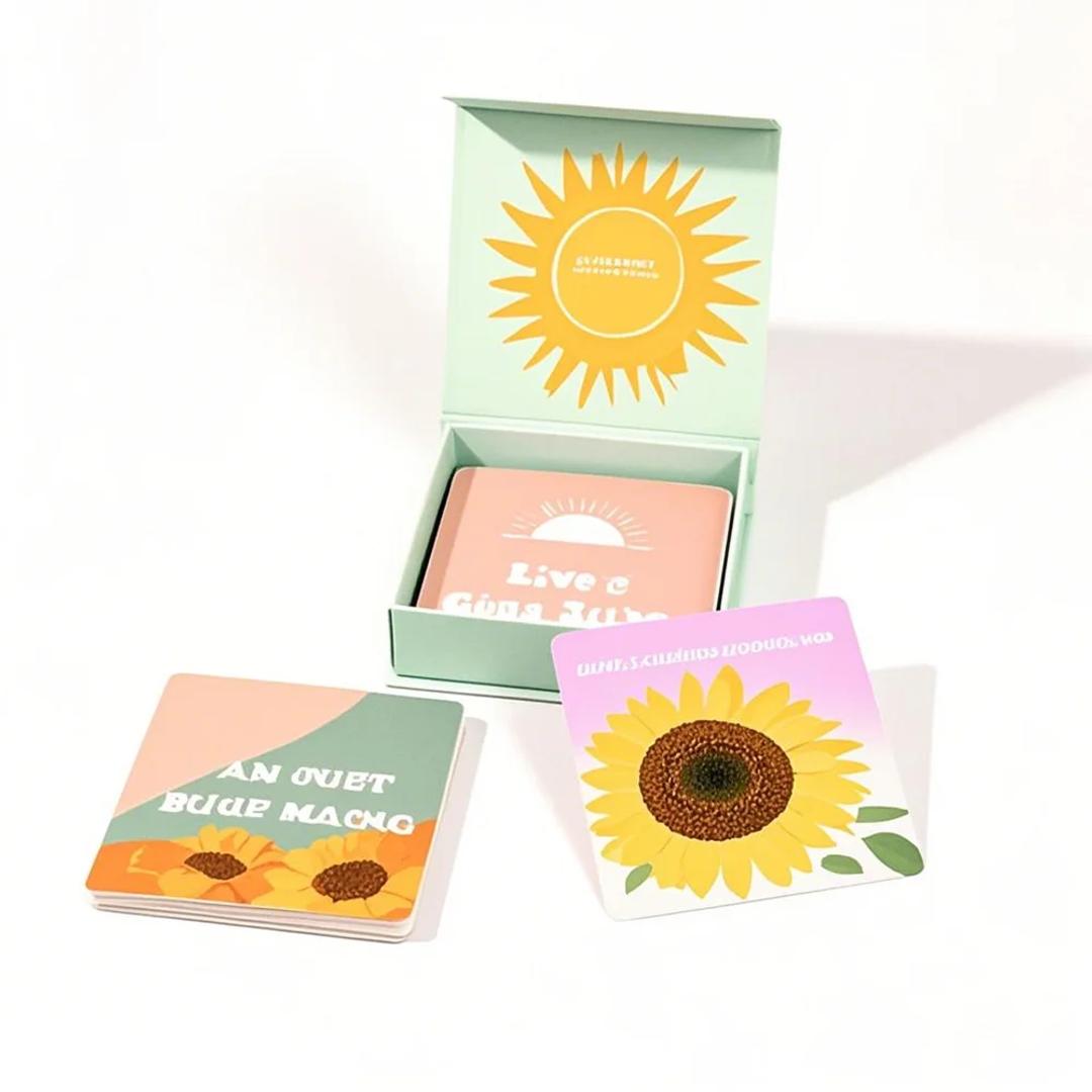 Custom Magnetic Box Affirmation Cards - Cardstock Product Boxes - by ...