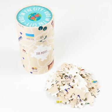 Customized Circular Puzzle Game Paper Packaging Box Set - Components ...