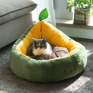 Avocado frog plush pet bed - cute design - Pets - by Yichong | Pietra